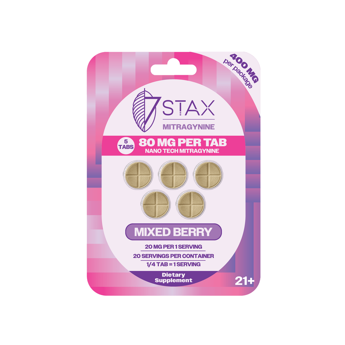Buy 7Stax Nano Tech Mitragynine Tablets (400mg - 5 Count) | Lowest ...